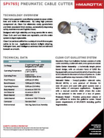 Pneumatic Guillotine Cable Cutter | Marotta Controls